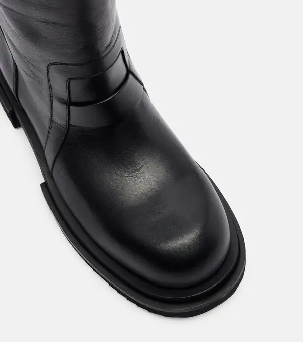 Rick Owens Gabe Leather Knee-high Boots