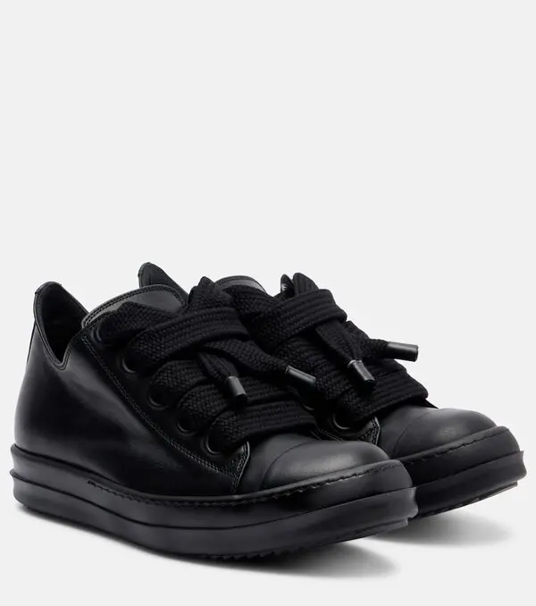 Rick Owens Jumbolace Leather Sneakers