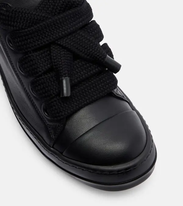 Rick Owens Jumbolace Leather Sneakers