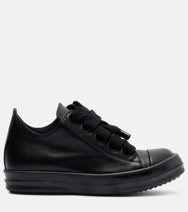 Rick Owens Jumbolace Leather Sneakers
