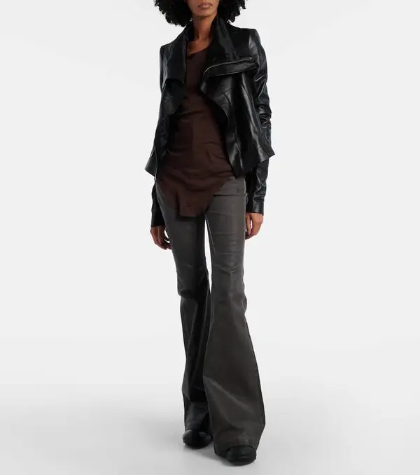 Rick Owens Jumbolace Leather Sneakers