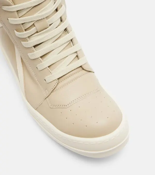 Rick Owens Geobasket Leather Sneakers