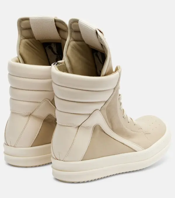 Rick Owens Geobasket Leather Sneakers