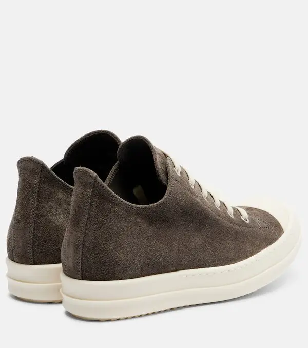 Rick Owens Suede Low-top Sneakers - Grey