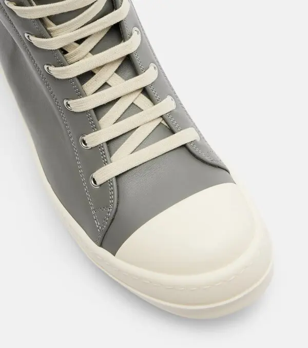 Rick Owens Leather High-top Sneakers