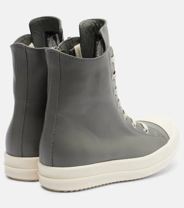 Rick Owens Leather High-top Sneakers