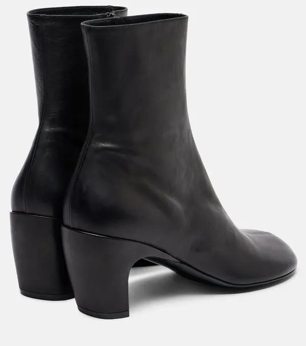 Dries Van Noten 65 Leather Ankle Boots