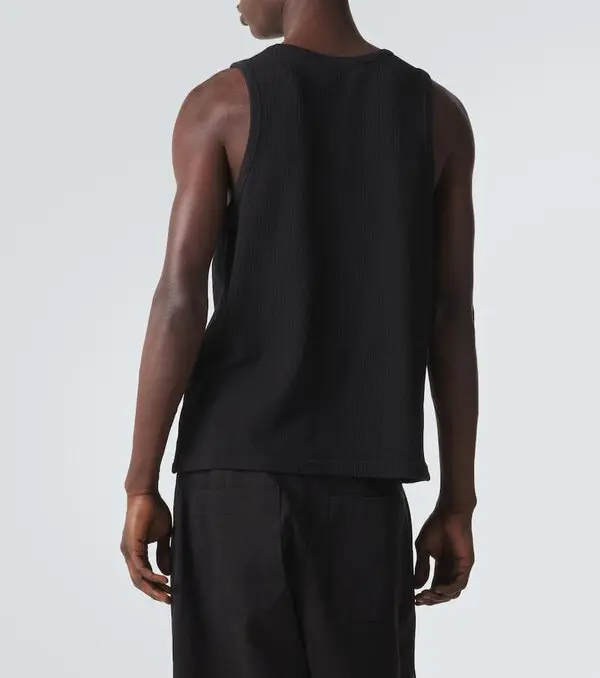 Studio Nicholson Razim Cotton Jersey Tank Top - Black