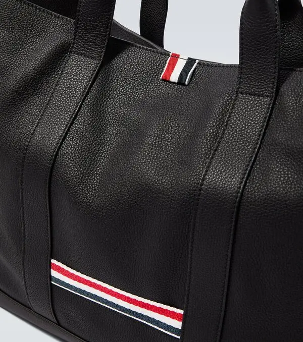 Thom Browne Medium Leather Tote Bag
