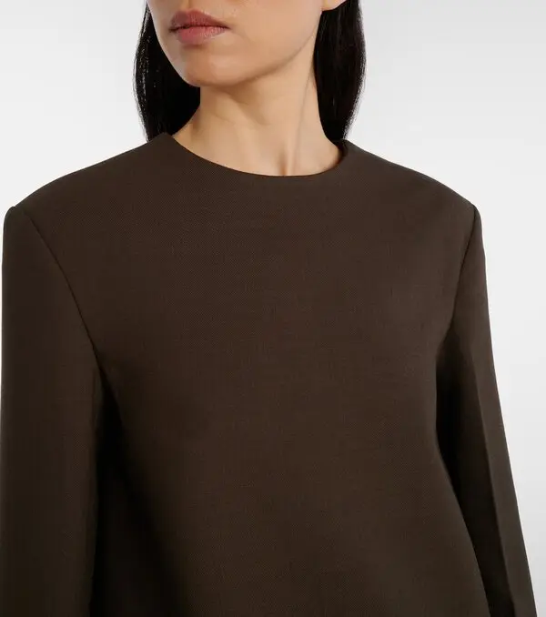 TOTEME Pocket Crepe Top - Brown