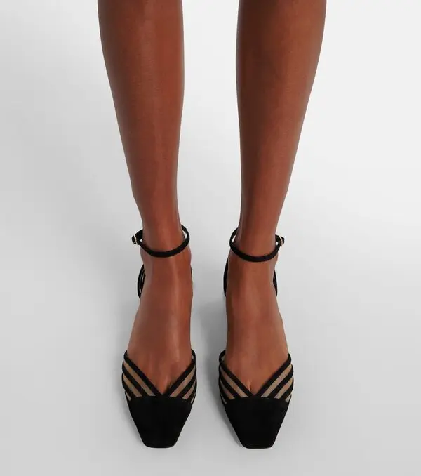 AQUAZZURA Alana 35 Suede Pumps