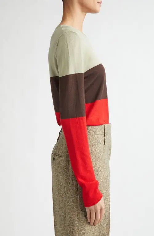 FERRAGAMO Colorblock Virgin Wool Sweater