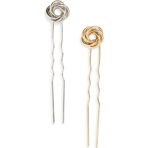 Tasha Hair Pin Set - Gold/silver