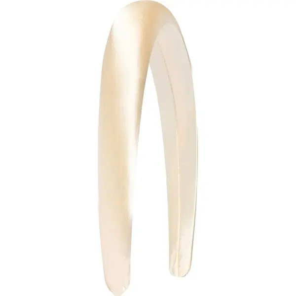 Tasha Padded Satin Headband - Champagne