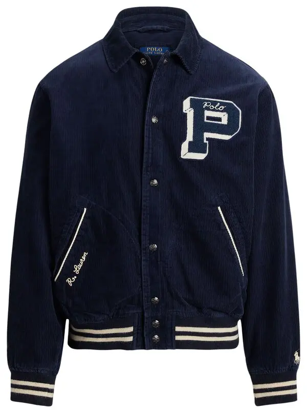 Polo Ralph Lauren Bomber Jacket With Patches - Blue
