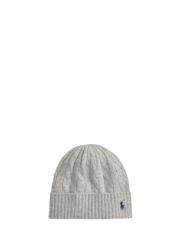 Polo Ralph Lauren Cable Knit Cap - Grey