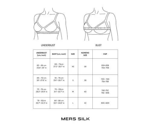 MERS SILK Clara Silk & Lace Bra