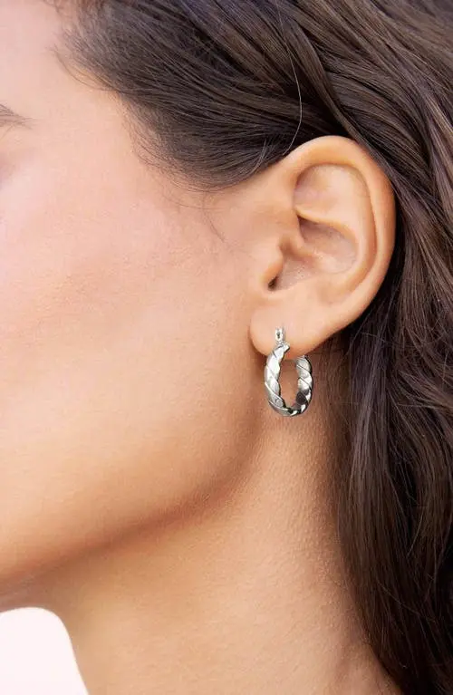 Ettika Texture Mini Hoop Earrings
