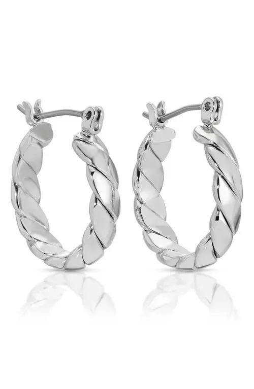 Ettika Texture Mini Hoop Earrings