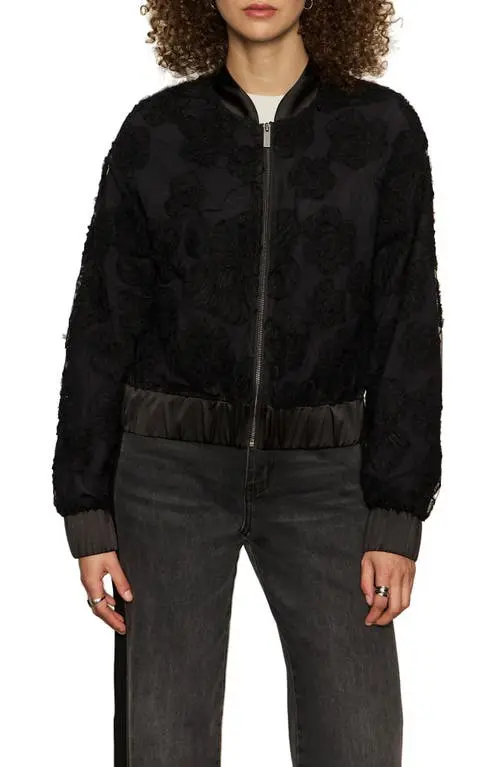 Sanctuary Floral Textured Bomber Jacket
