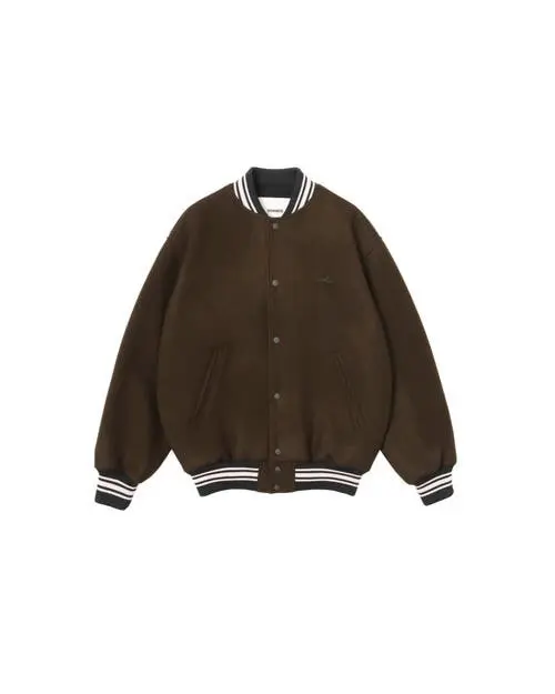 VOWELS Varsity Jacket - Olive