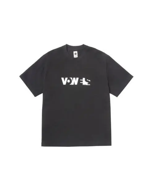 VOWELS Overall Tee - Black