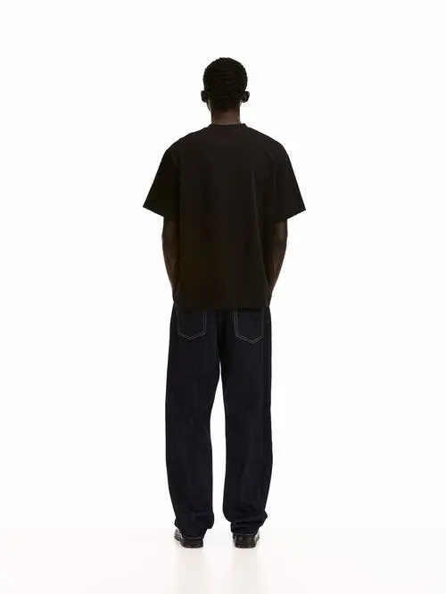VOWELS Overall Tee - Black