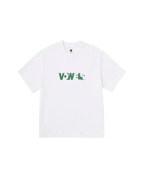 VOWELS Overall Tee - White
