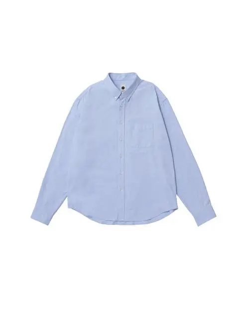 VOWELS Oxford Button Down Shirt - Blue