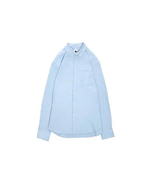 VOWELS Oxford Button Down Shirt - Blue