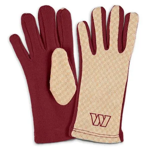 WEAR BY ERIN ANDREWS Washington Commanders Tonal Microcheck Scarf & Glove Set