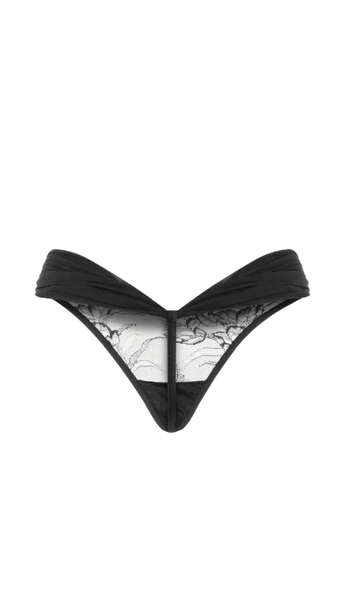 MERS SILK Balsia Thongfrench Lace G-string
