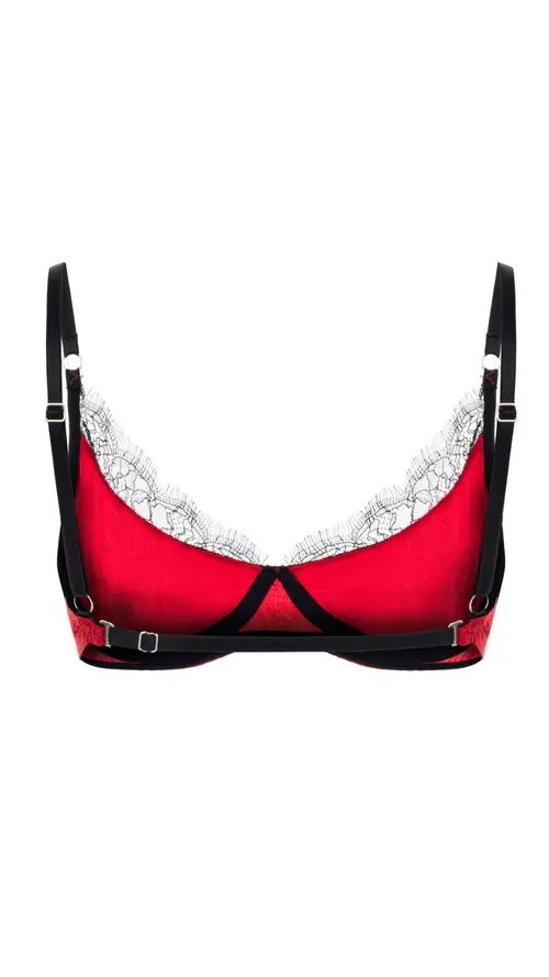 MERS SILK Hera Brasilk & Lace Underwire Balconette Bra