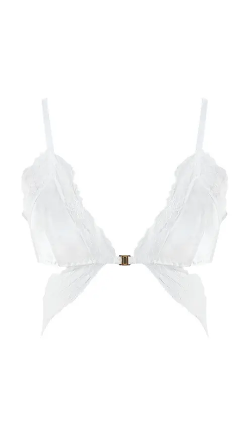 MERS SILK Mercy Silk & Lace Bra