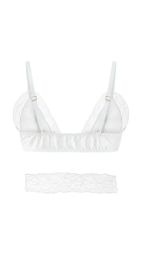 MERS SILK Mercy Silk & Lace Bra