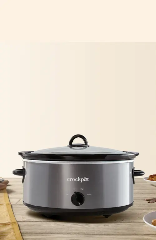 CROCK-POT 7-quart Manual Slow Cooker - Charcoal