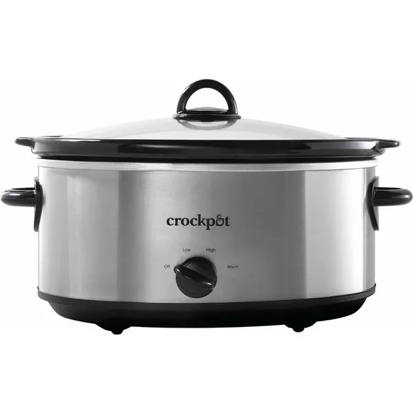 CROCK-POT 7-quart Manual Slow Cooker - Stainless Steel