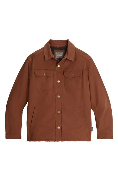 Royal Robbins El Cap Cotton Blend Shacket - Saddle
