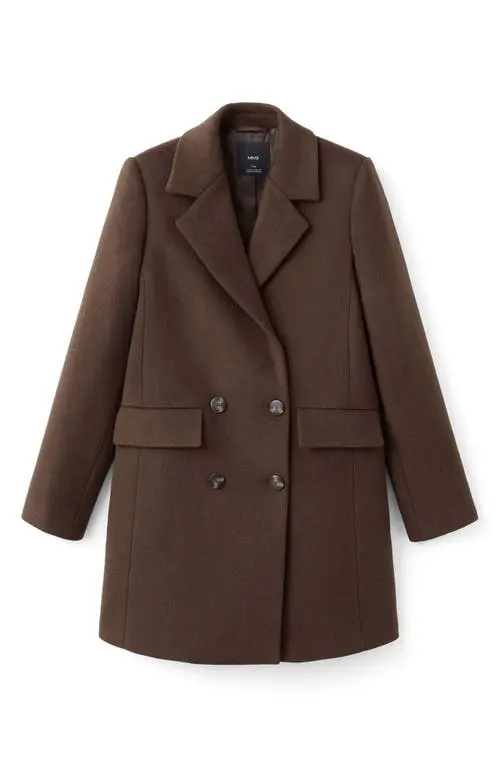 Mango Wool-blend Double-breasted Coat