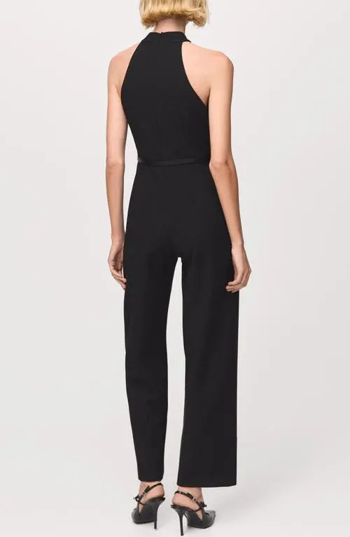 Mango Cutaway Sleeveless Jumpsuit