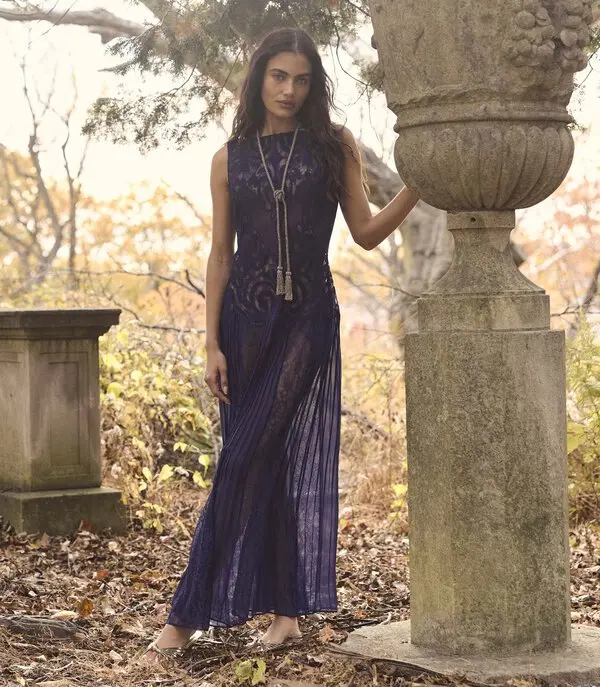DÔEN Nocturne Lace Maxi Dress - Eclipse