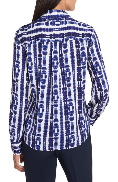 NIC+ZOE Shibori Stripe Pullover Top