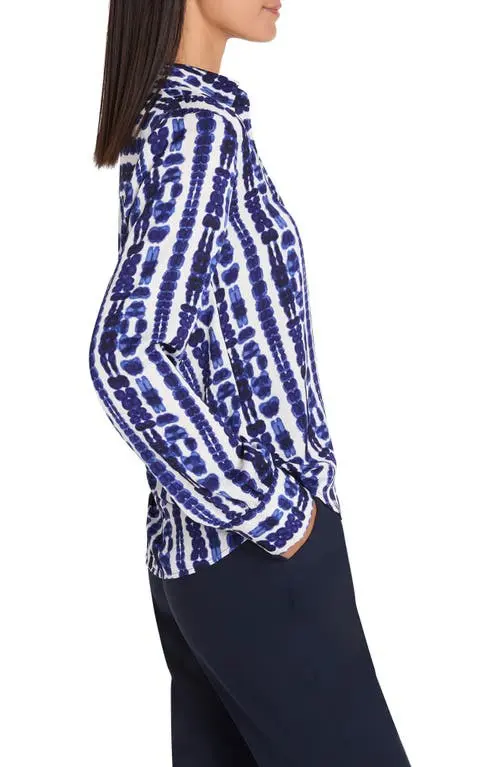 NIC+ZOE Shibori Stripe Pullover Top
