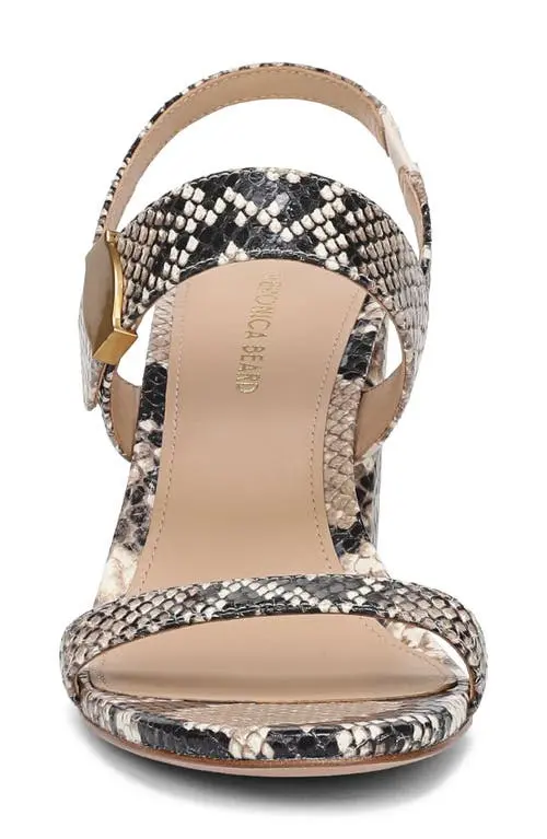 Veronica Beard Genetta Slingback Sandal - Ecru Multi