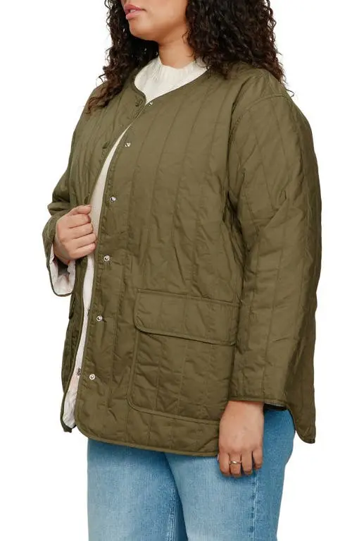 Sanctuary Reversible Quilted Jacket - Kalamata Green
