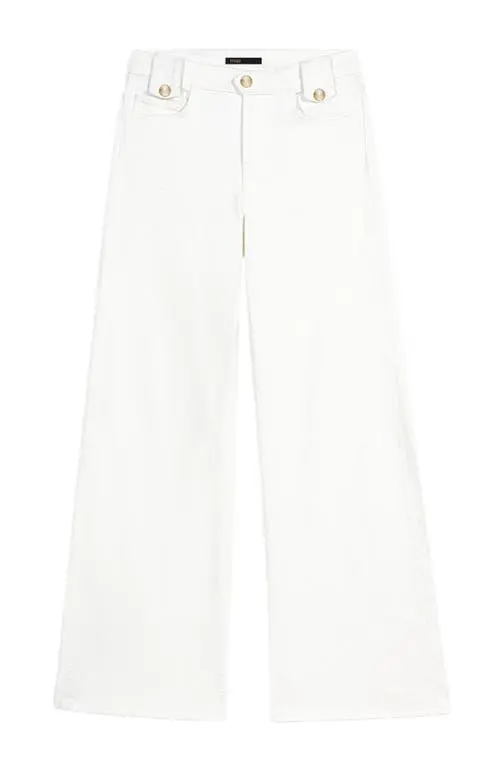 Maje Flared High-waisted Jeans - White