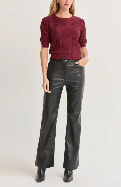 CRESCENT Faux Leather Pants