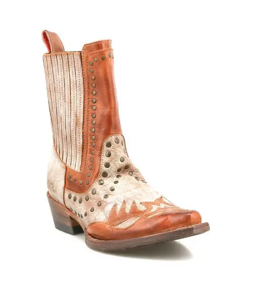 Bed Stu Western Ankle Boots - Tan Rustic Nectar Lux