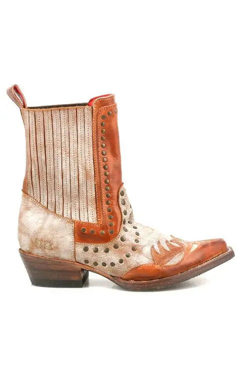 Bed Stu Western Ankle Boots - Tan Rustic Nectar Lux