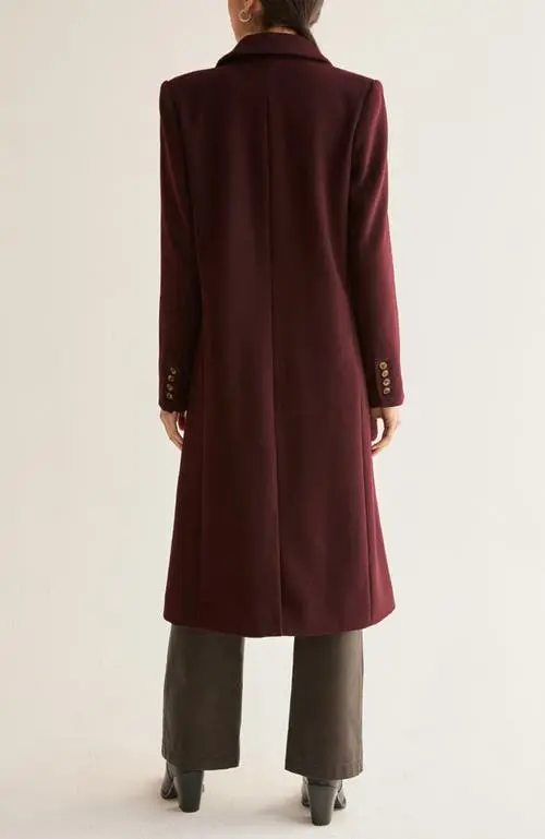 CRESCENT Brushed Wool Blend Coat